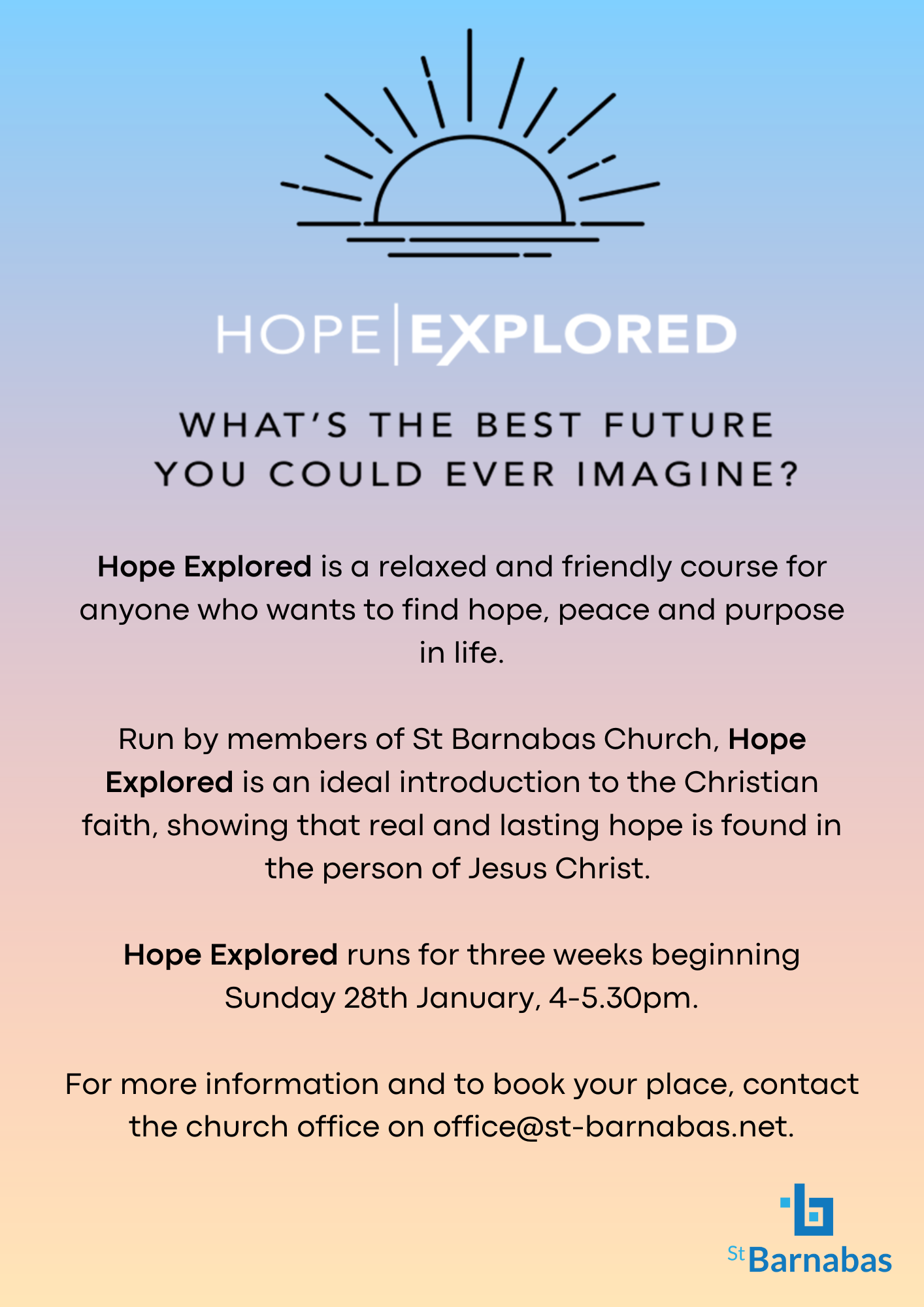 Hope Explored - find out more about our latest course